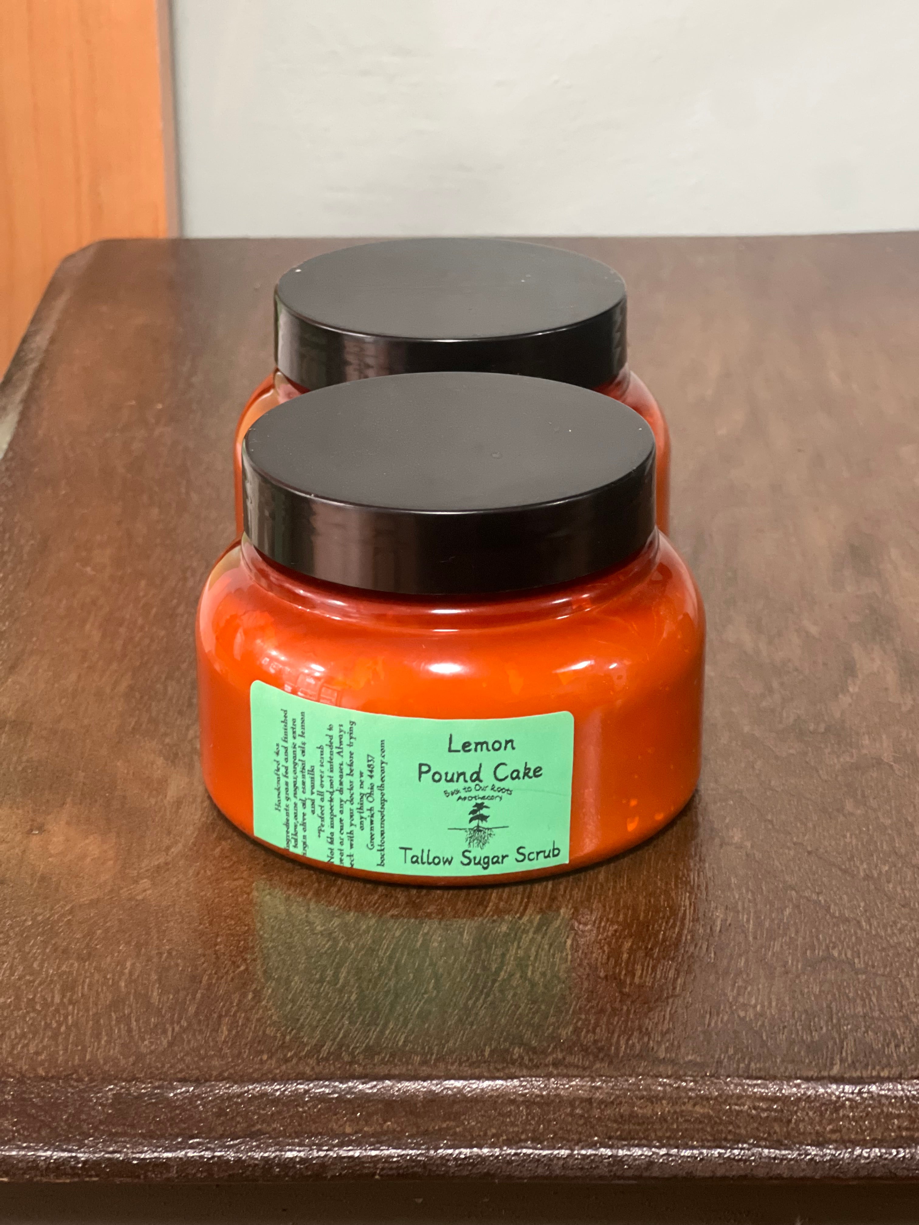 Tallow Sugar Scrub Lemon Pound Cake – Back To Our Roots Apothecary